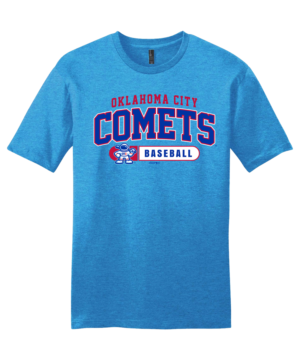 OKC Comets Light Blue Arch Pill Astro Tee – Oklahoma City Comets ...