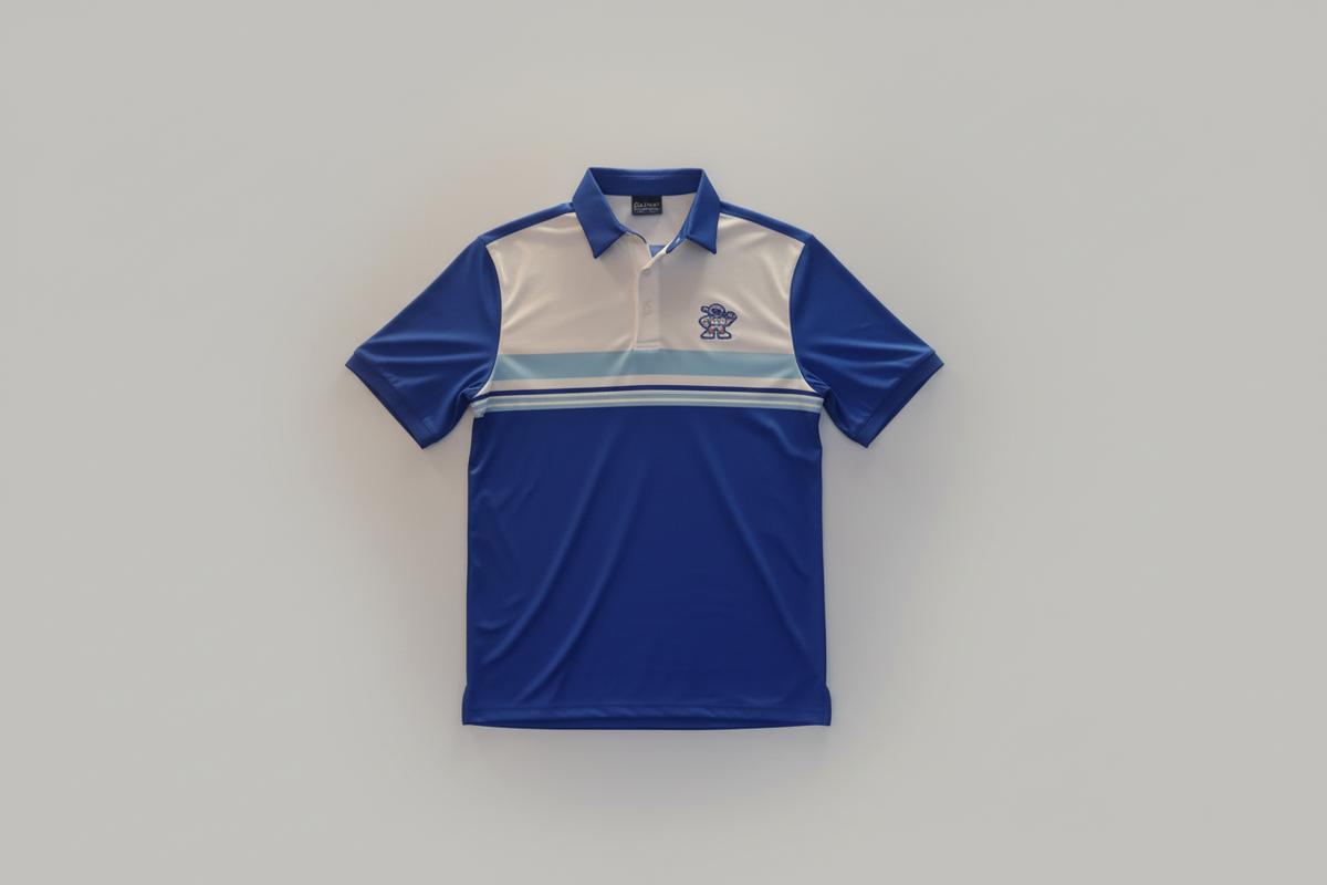 OKC Comets Blue and White Stripe Astro UA Polo – Oklahoma City Comets ...